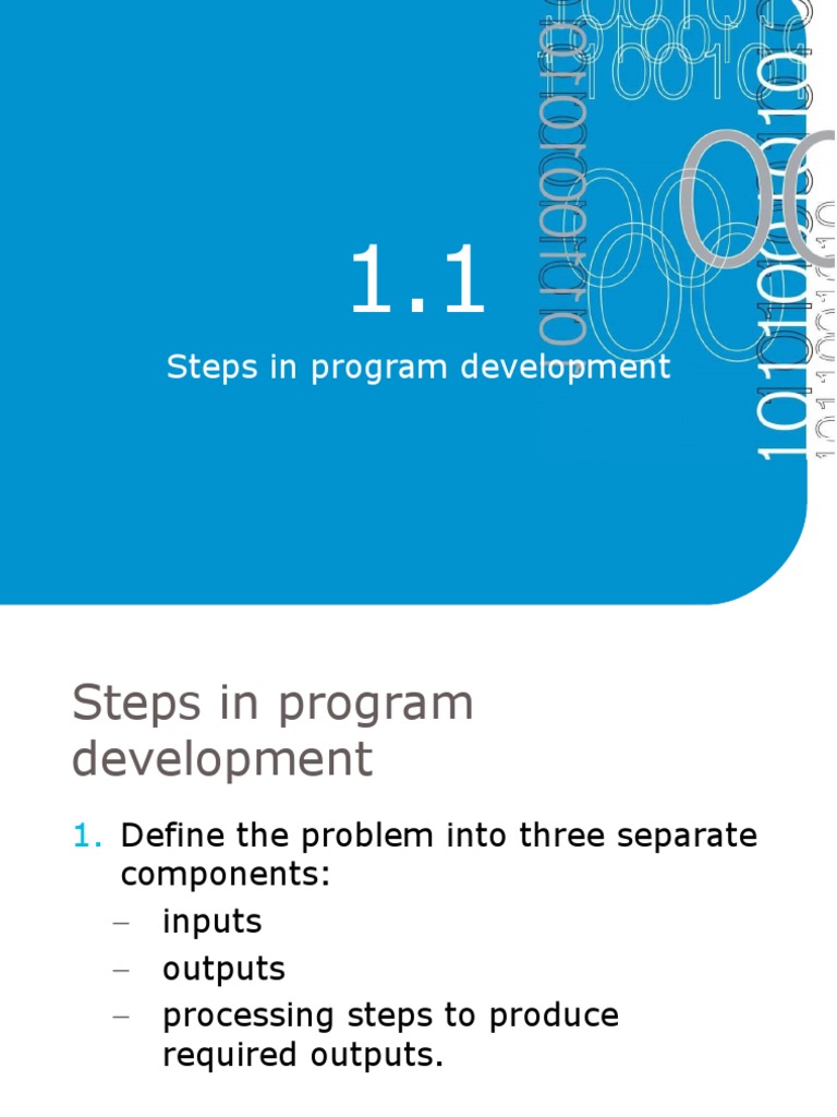 Steps in Program Development | PDF | Algorithms | Computer Program