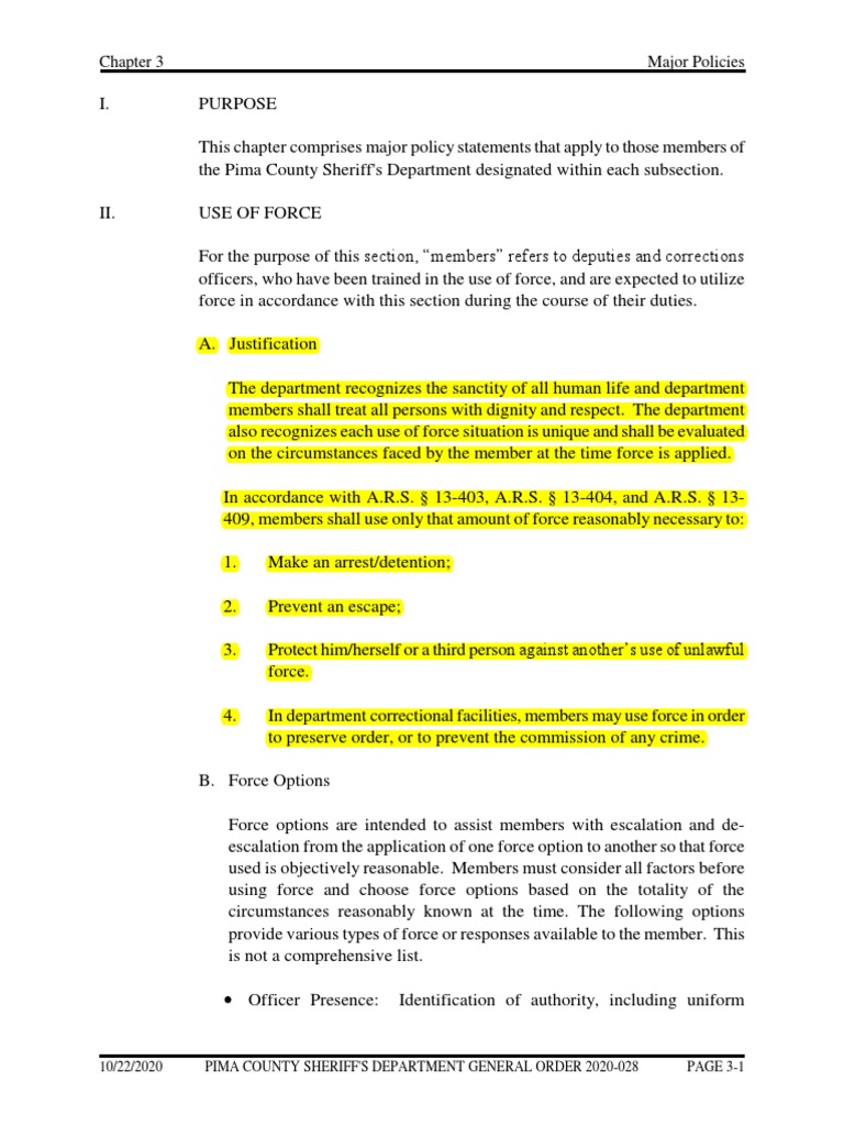 Revised Version | PDF | Deadly Force | Use Of Force