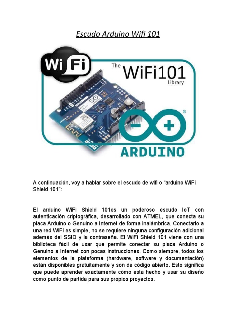 Escudo Arduino Wifi 101 | PDF
