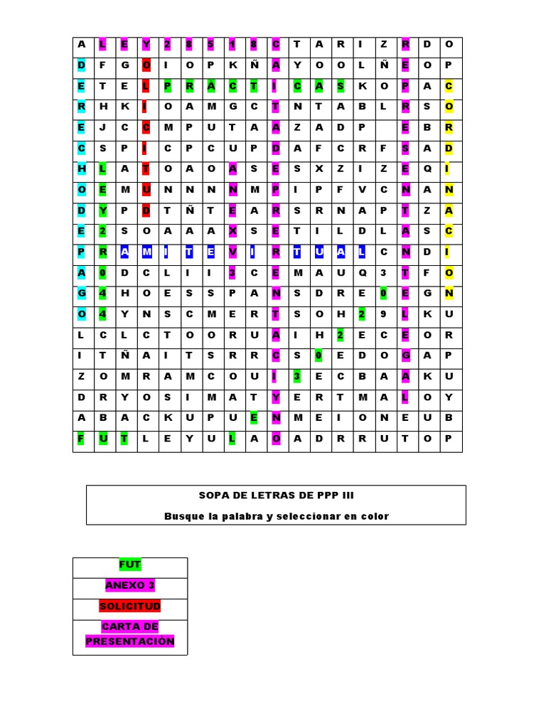 Sopa-De-Letra Alexis | PDF