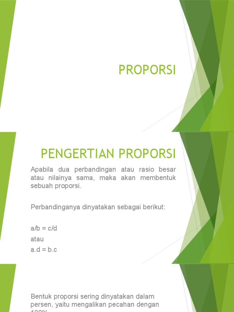 PROPORSI | PDF | Kesehatan Holistik | Sains & Matematika