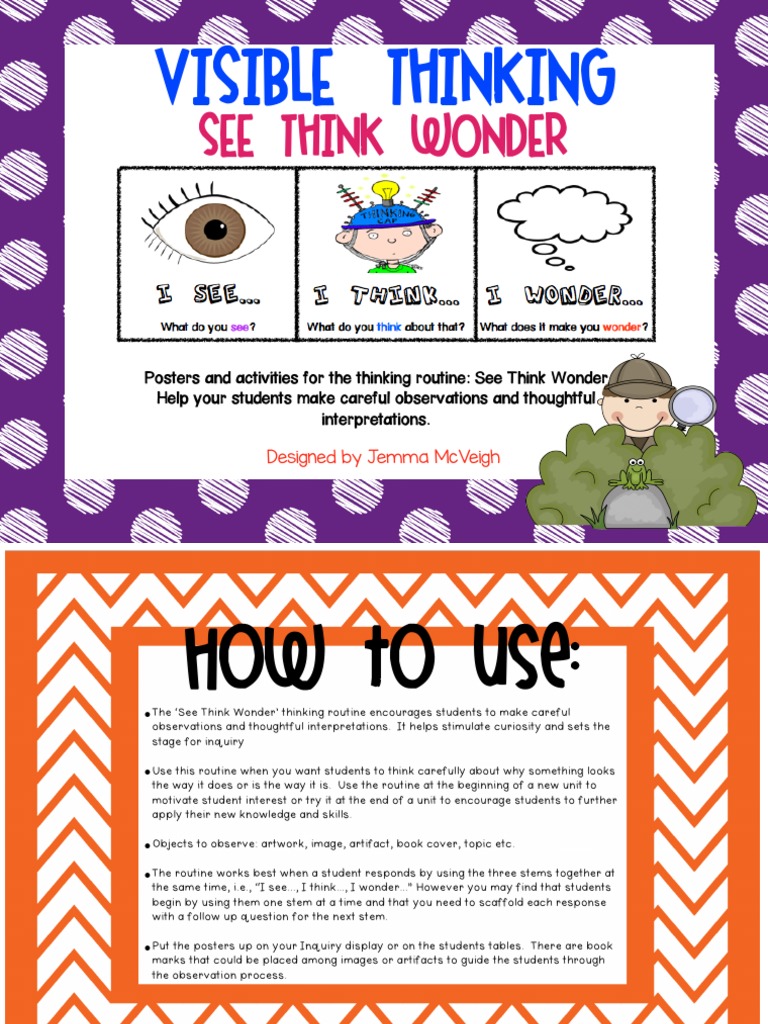 Visible Thinking: See Think Wonder | PDF | Cognition | Applied Psychology
