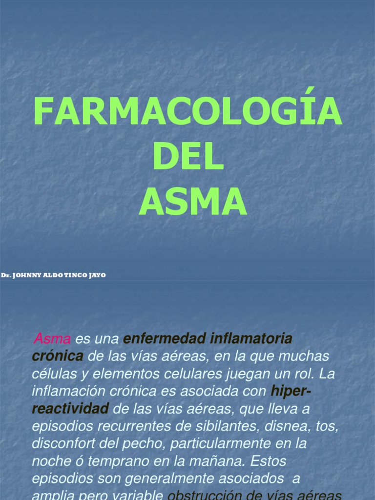 Farmacologia Del Asma | PDF | Asma | Inflamación