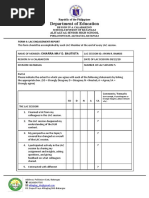 Form 1: Lac Profile | PDF | Learning | Cognition
