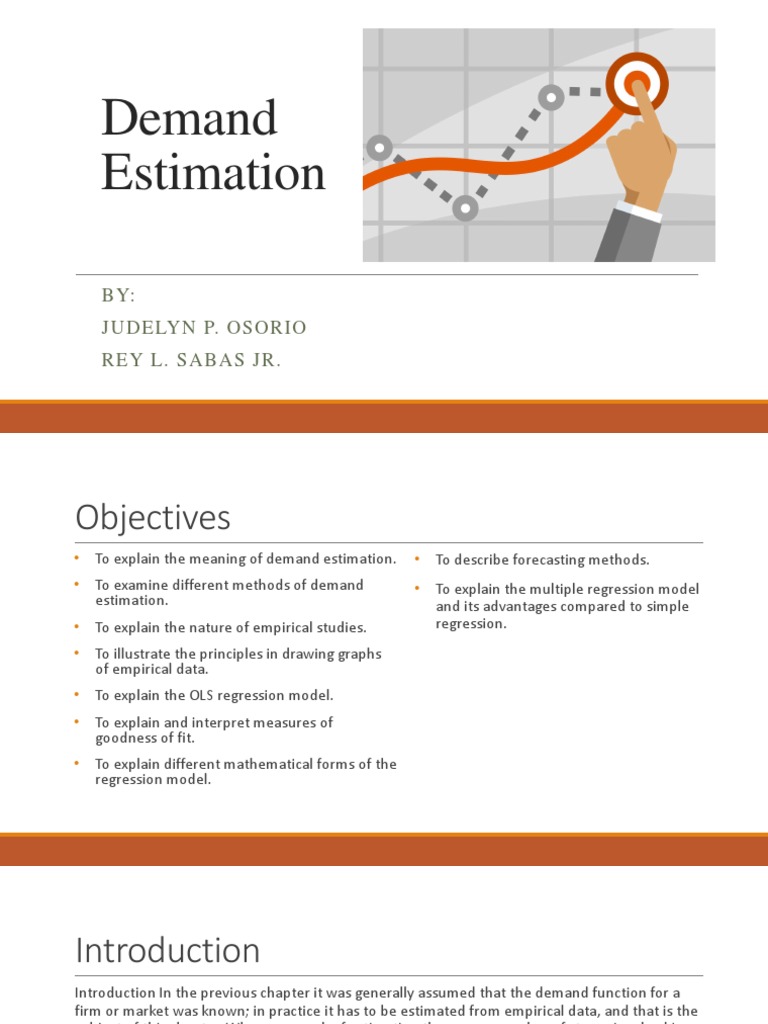 Topic 4 - Demand Estimation | PDF | Regression Analysis | Correlation And Dependence