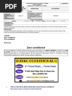 Ejercicio de Zero and First Conditional Worksheet Nota de 9 | PDF ...
