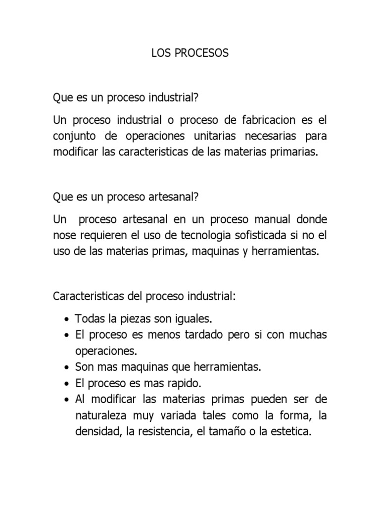 LOS PROCESOS Ofimatica | PDF