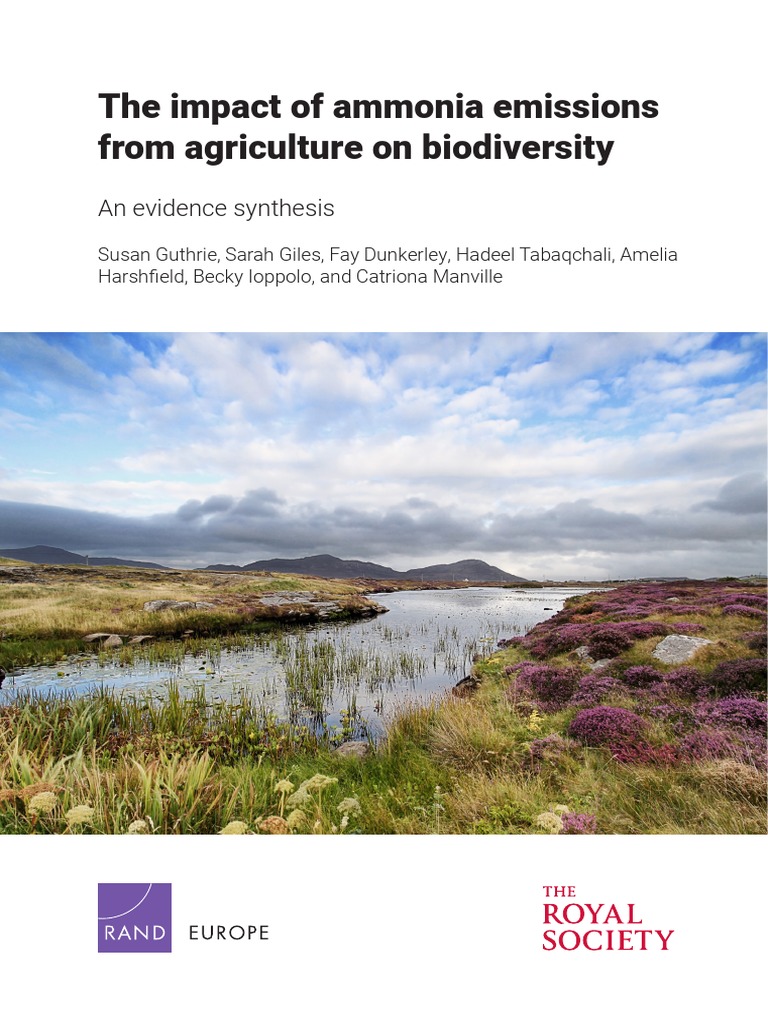 The Impact of Ammonia Emissions From Agriculture On Biodiversity | PDF ...