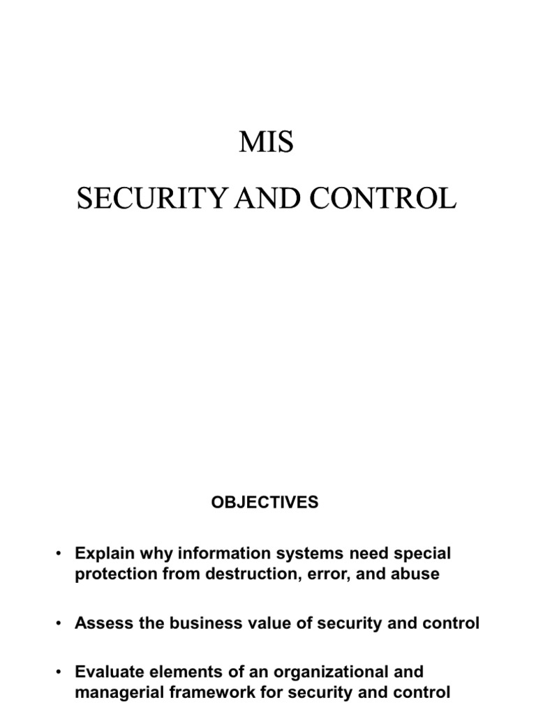 Managing MIS Security Control | PDF | Transport Layer Security | Public ...