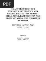 Republic Act No. 7610, Implementing Rules & Regulations | PDF ...