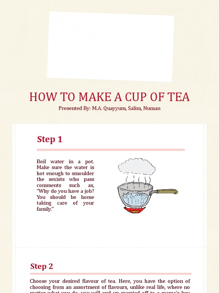 How to Brew a Perfect Cup of Tea | PDF
