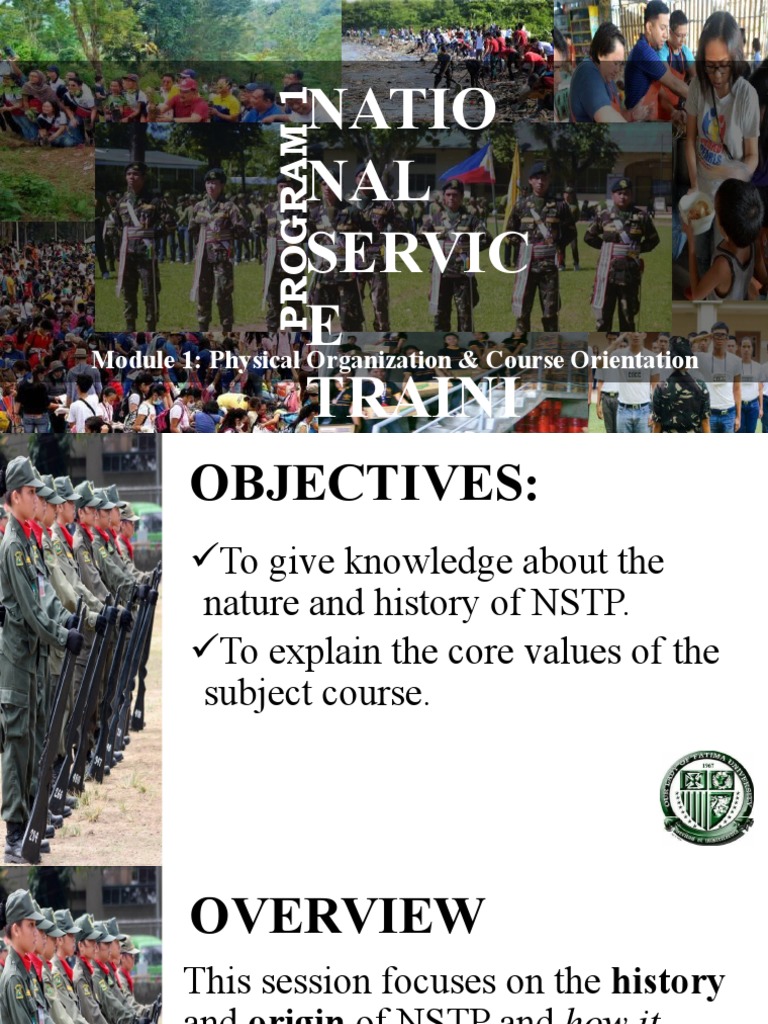 Module 1 NSTP 1 Physical Organization and Orientation | PDF | Reserve ...