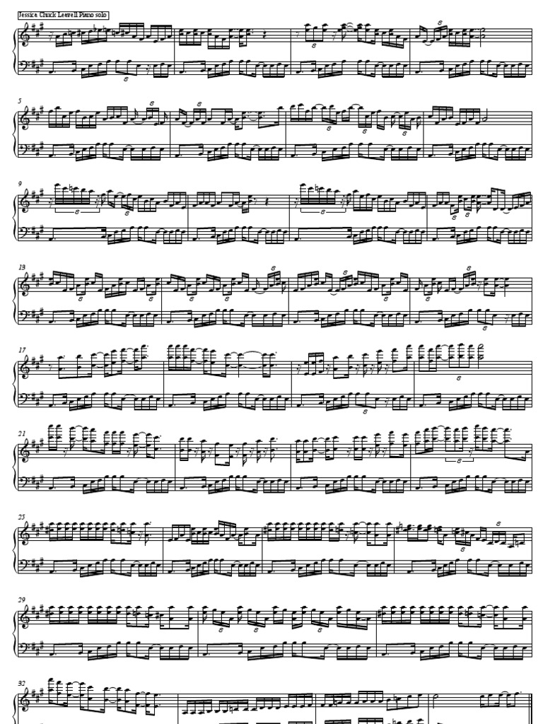 Jessica Piano Solo | PDF