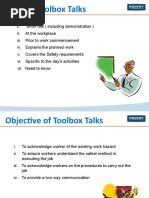 Tool Box Talk Attendance Log | PDF