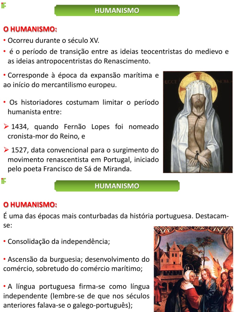 Humanismo Português: Transição e Literatura | PDF | Prosa | Renascimento