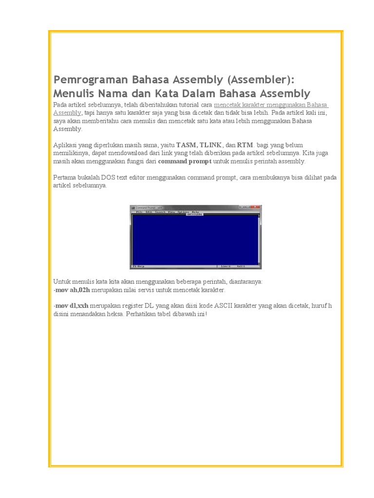 Assembly | PDF