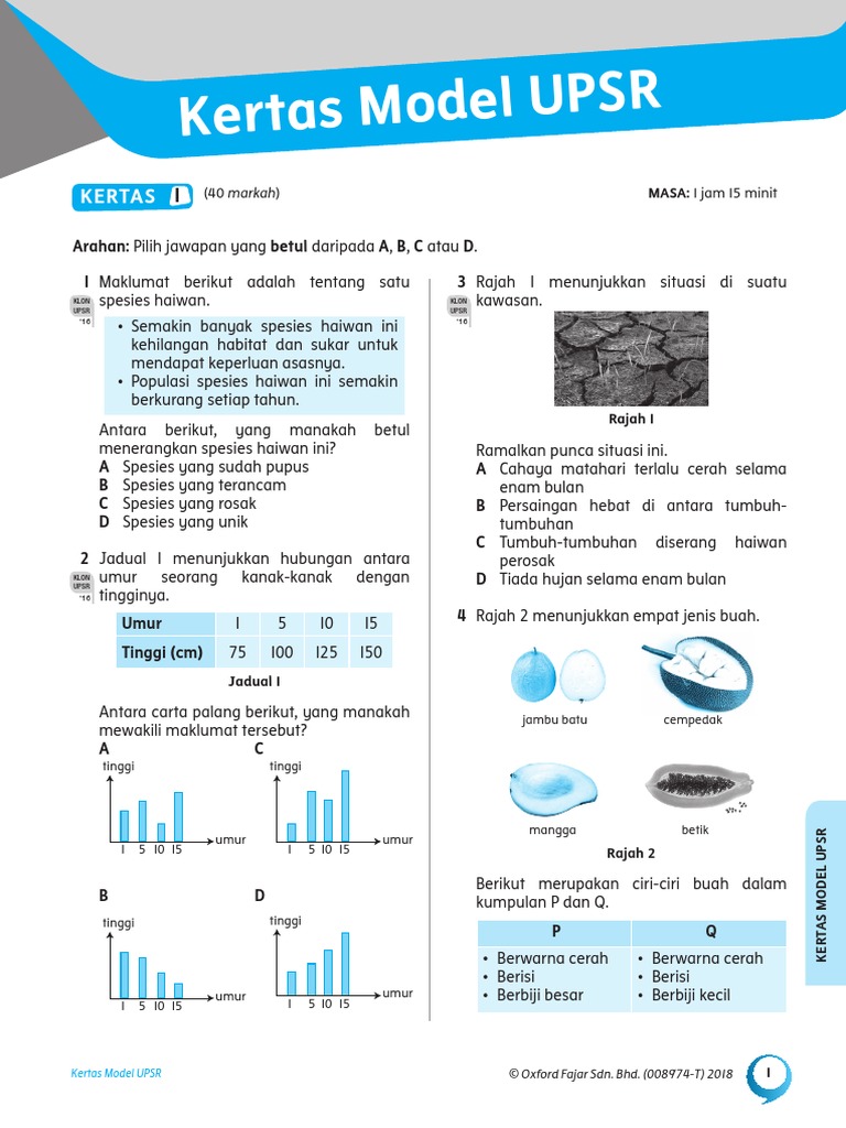 UPSR - Kertas Model PDF | PDF
