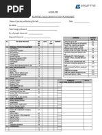 Planned Job Observation Schedule Template | PDF | Occupational Safety ...