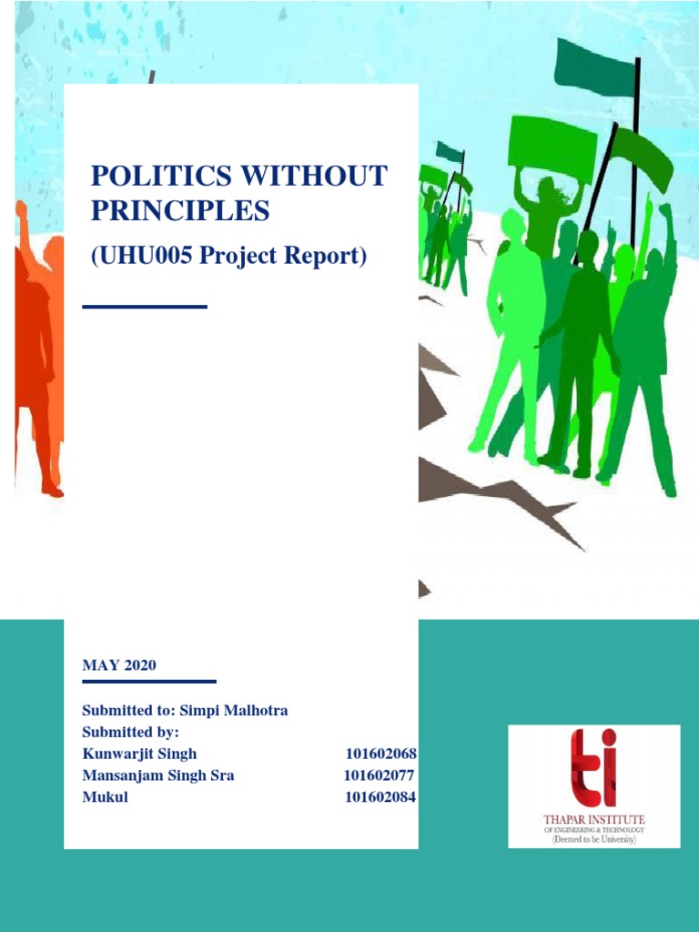 UHU005 Report - Politics Without Principles PDF | PDF | Defamation ...
