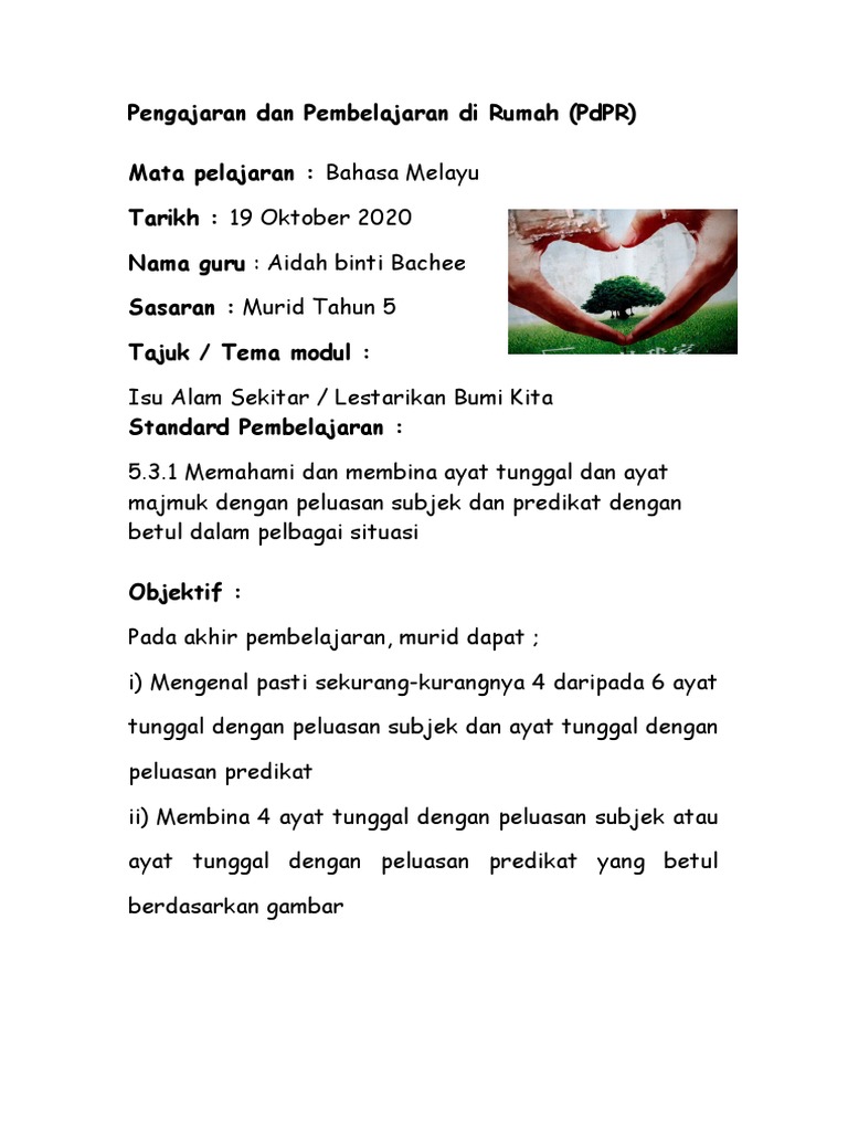Pdpr Menggunakan Modul Bm Tahun 5 Ke 2 Pdf