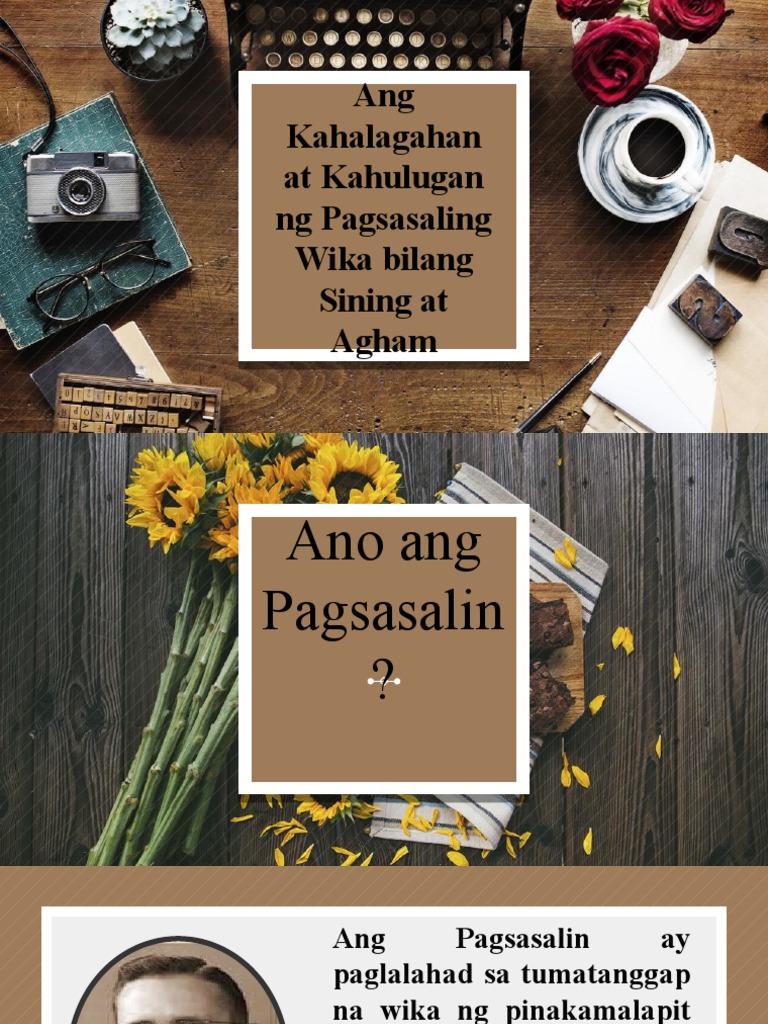 Kahulugan PAGSASALIN | PDF