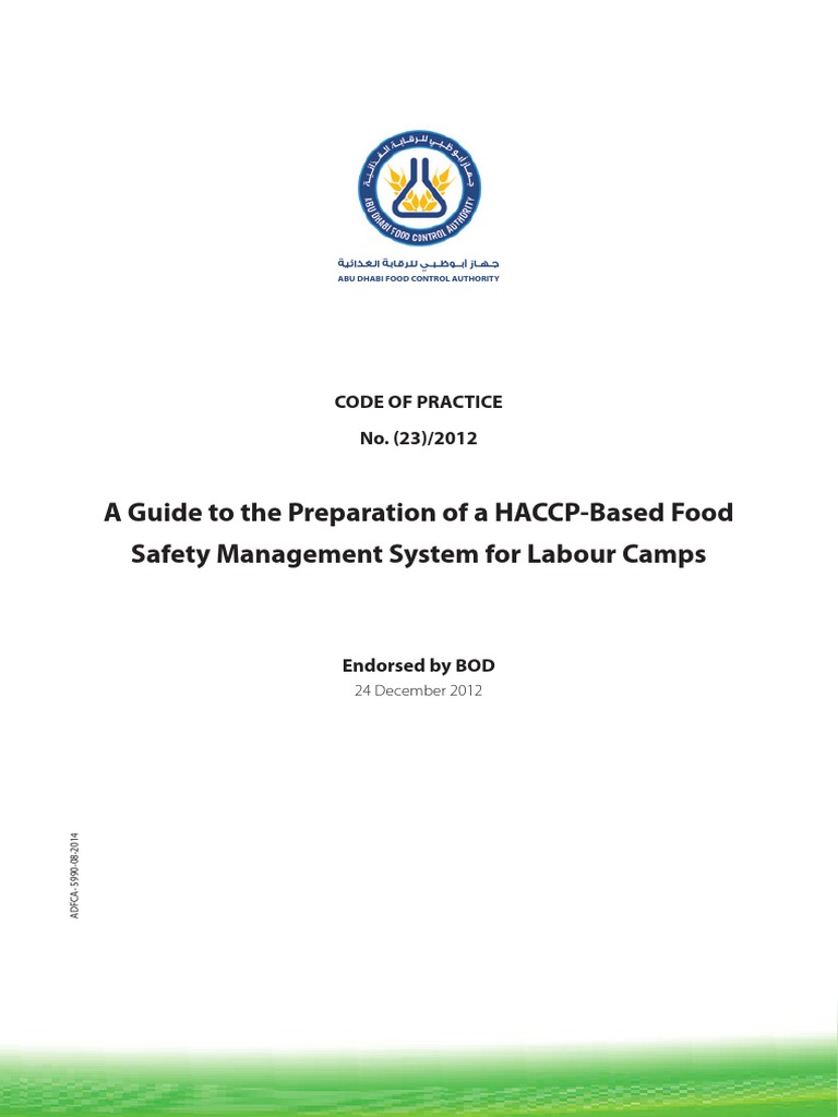 A Guide To The Preparation of A HACCP-Based Food | PDF | Hazard ...