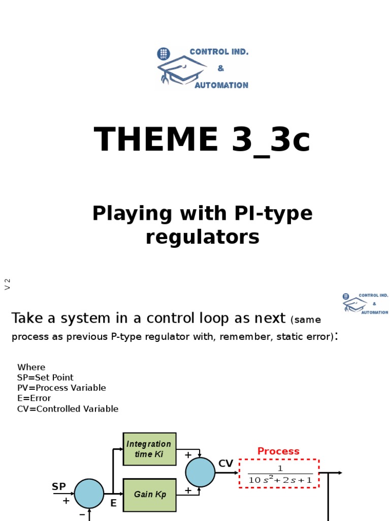 Playing With PI Type Regulators V2 | PDF