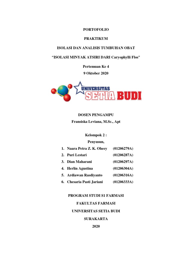 Isolasi Minyak Atsiri Cengkeh | PDF