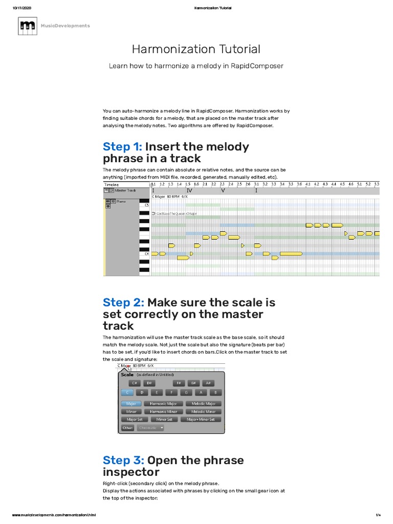 Harmonization Tutorial | PDF | Harmony | Chord (Music)
