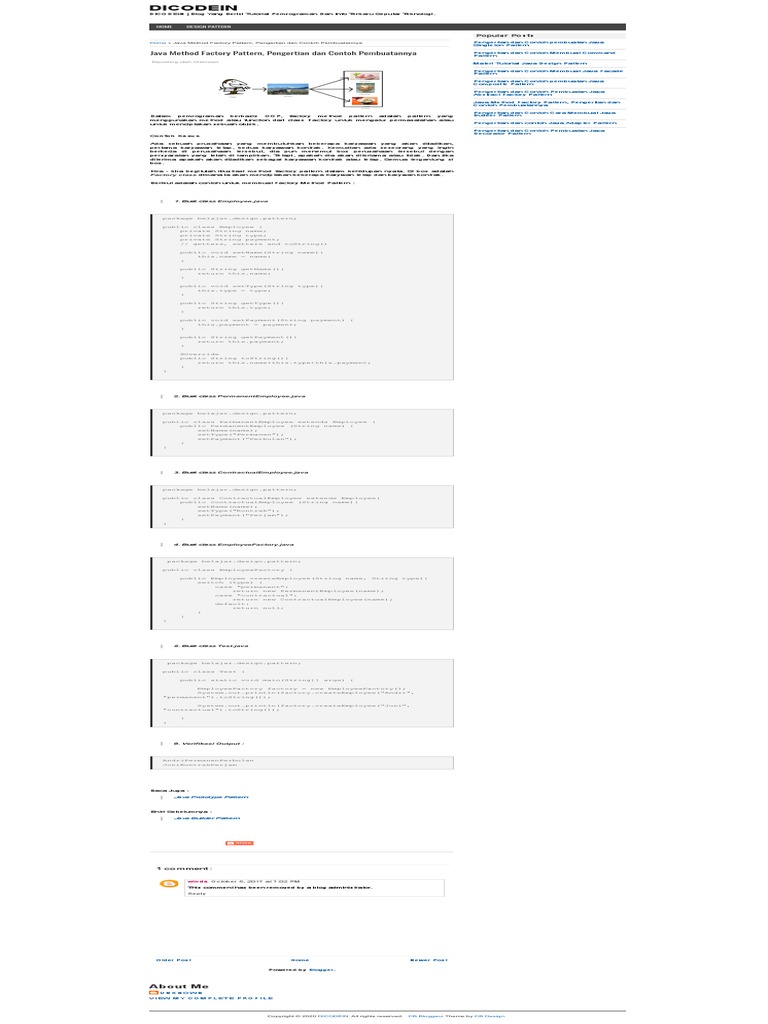 Java Method Factory Pattern, Pengertian Dan Contoh Pembuatannya ...