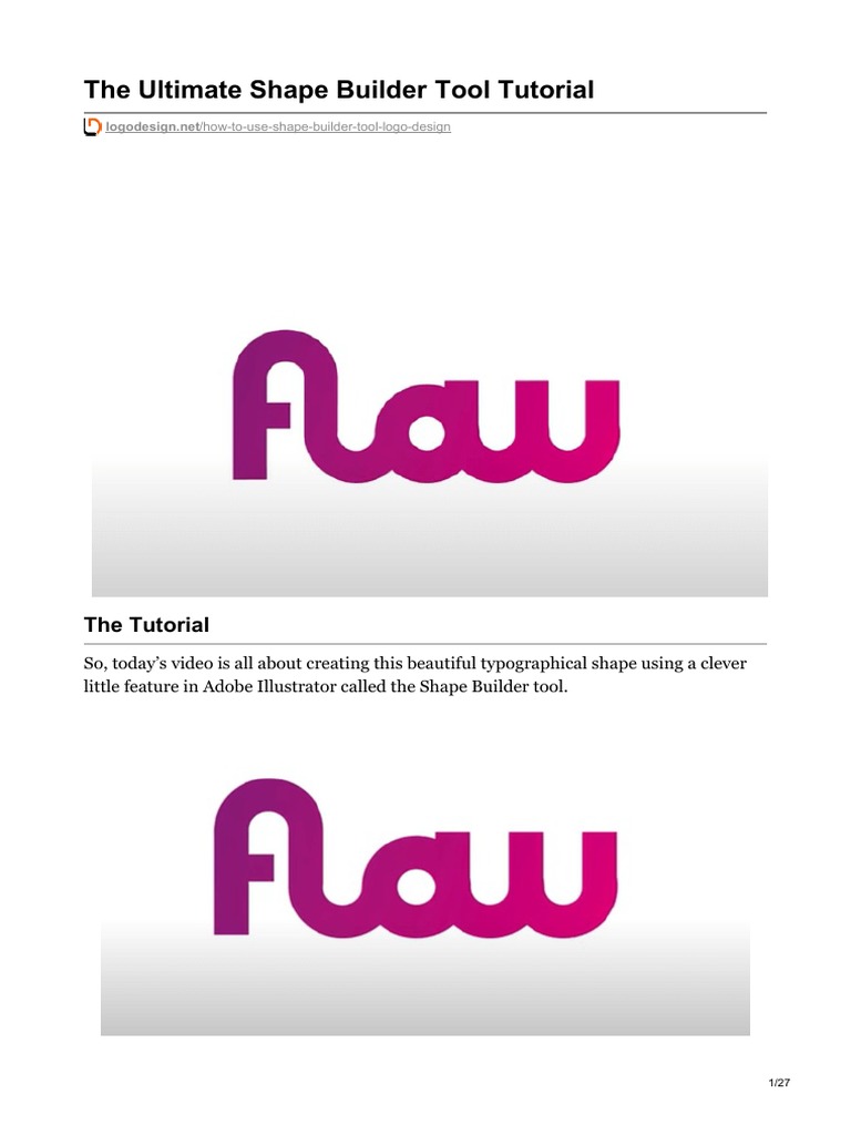 Logo Design with Shape Builder Tool | PDF | Career & Growth | Teaching ...