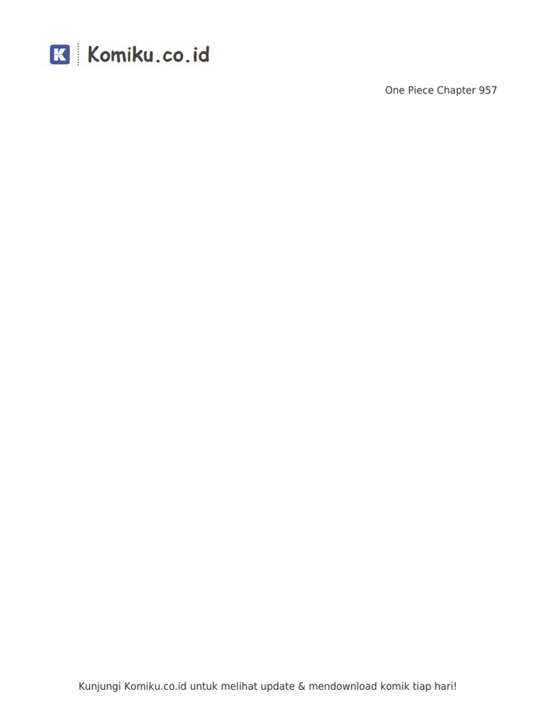 Komiku - Co.id One Piece Chapter 957 | PDF