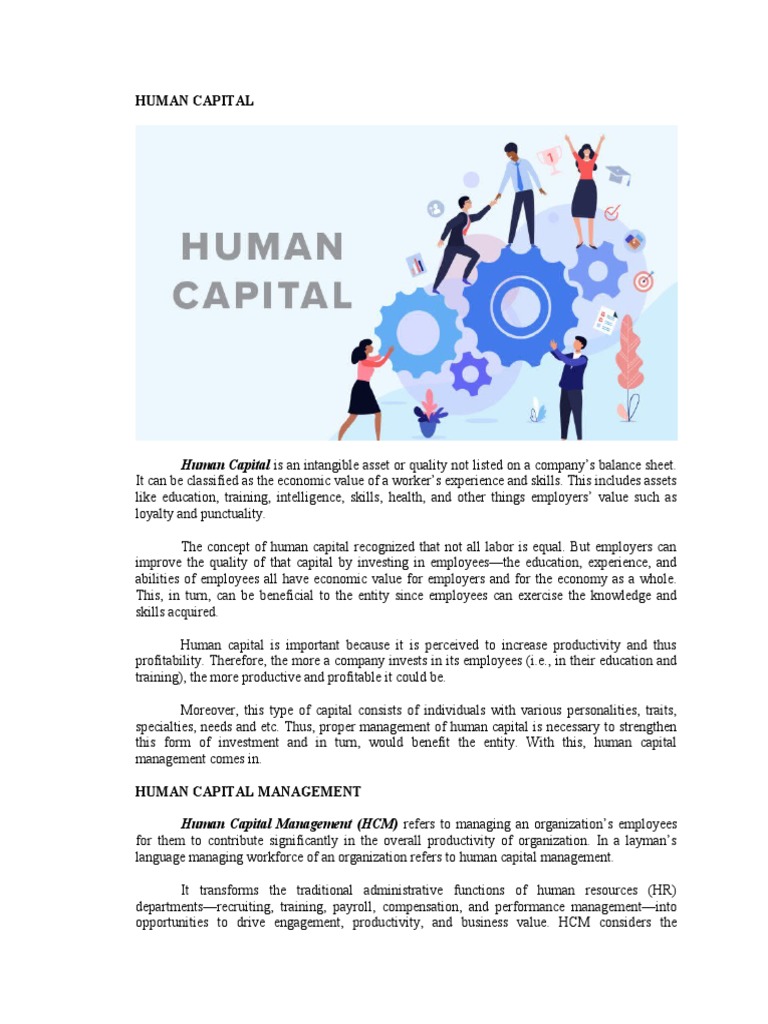 Human Capital Management | PDF | Human Capital | Human Resource Management