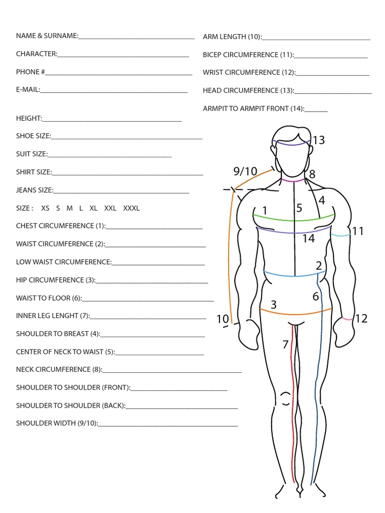 Measurements Form - M 2 PDF | PDF