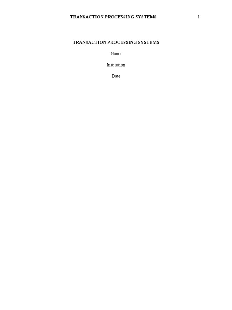 T3053 - Q3K270 - Transaction Processing System | PDF | Retail ...