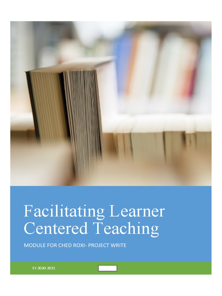 Facilitating Learner Centered Teaching | PDF | Differentiated ... Facilitating Learner Centered Teaching | PDF | Differentiated ...