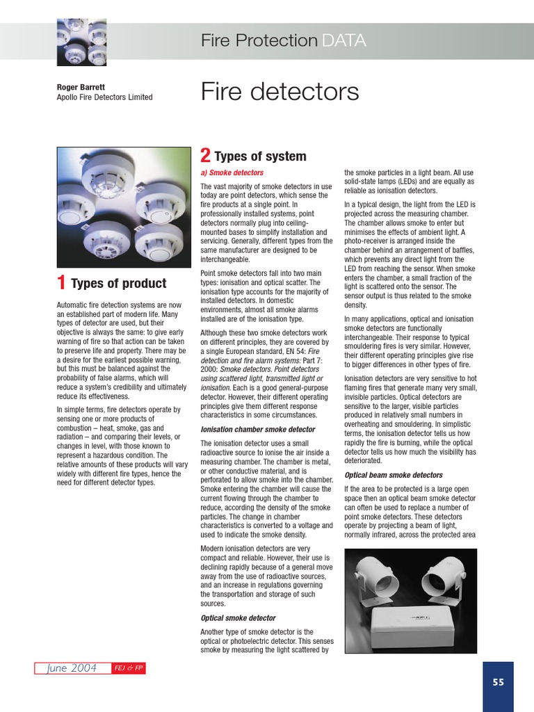 Fire Sensors | PDF | Sensor | Smoke
