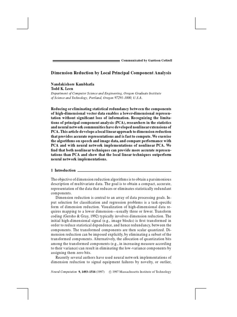 Local - PCA - It Is Against PCA | PDF | Principal Component Analysis ...