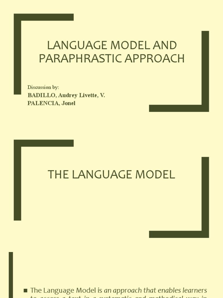 Paraphrastic Approach in Language Teaching | PDF | Career & Growth ...
