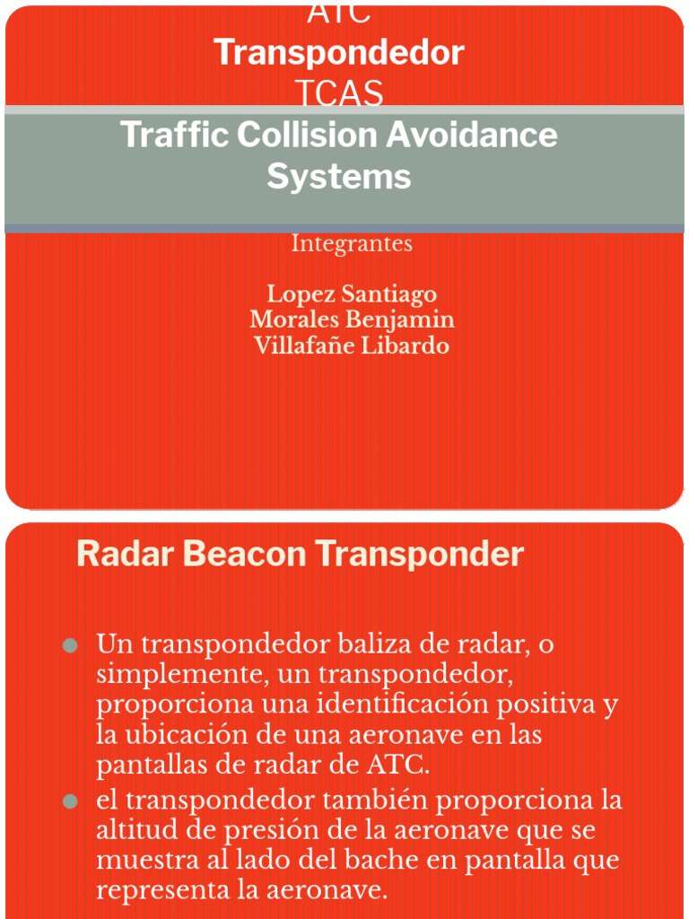 Atc - Tcas | PDF | Tecnología de microondas | Ingeniería en ...
