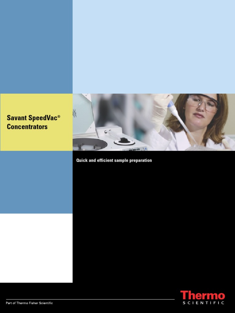 Savant Speedvac Concentrators: Quick and Efficient Sample Preparation ...