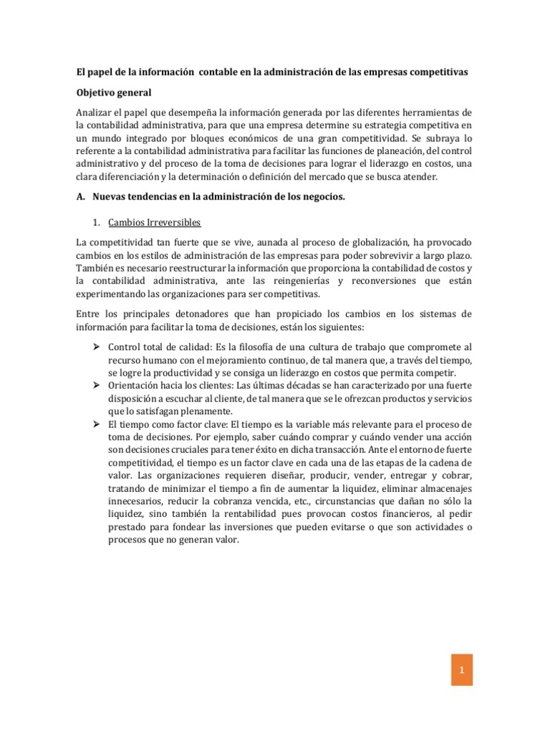 09 - 04 - El Papel de La Información Contable en La Administración de Las Empresas Competitivas ...