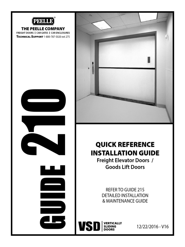 Quick Reference Installation Guide: The Peelle Company | PDF | Door | Screw