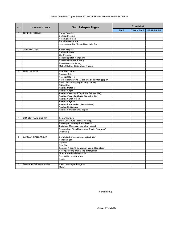 Checklist SPA 2 | PDF