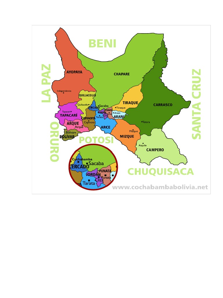 Cochabamba Mapa Político | PDF