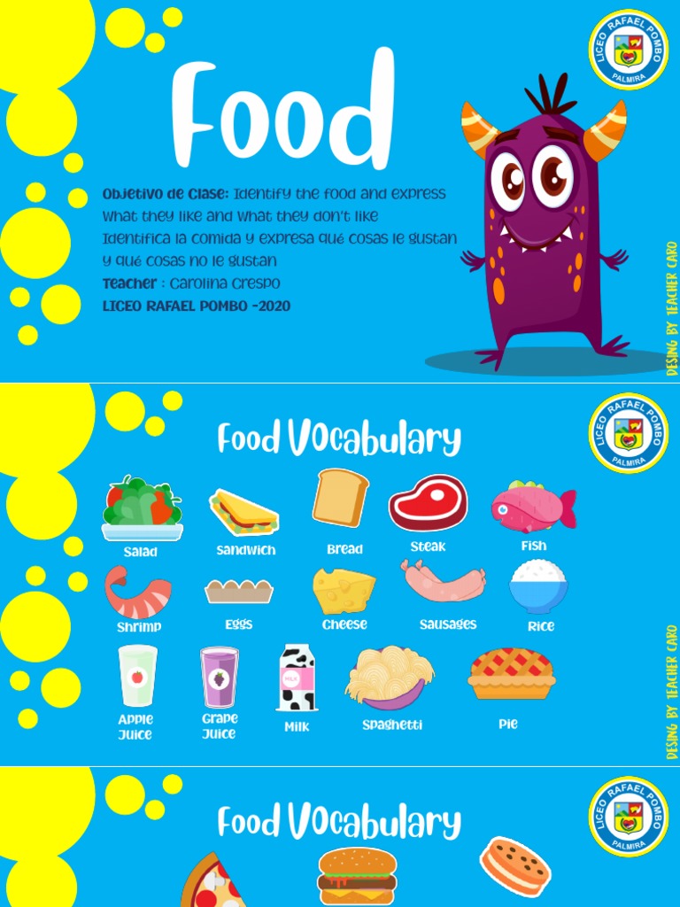 Food Preferences and Vocabulary Lesson | PDF | Cooking, Food & Wine
