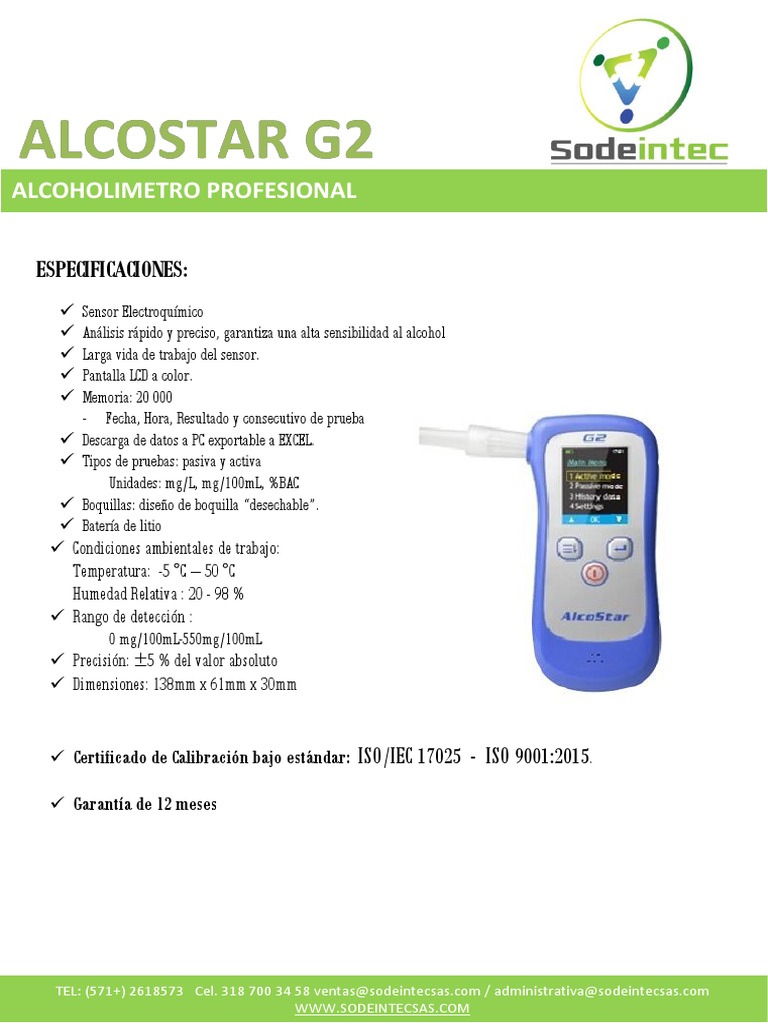 Alcostar G2 | PDF