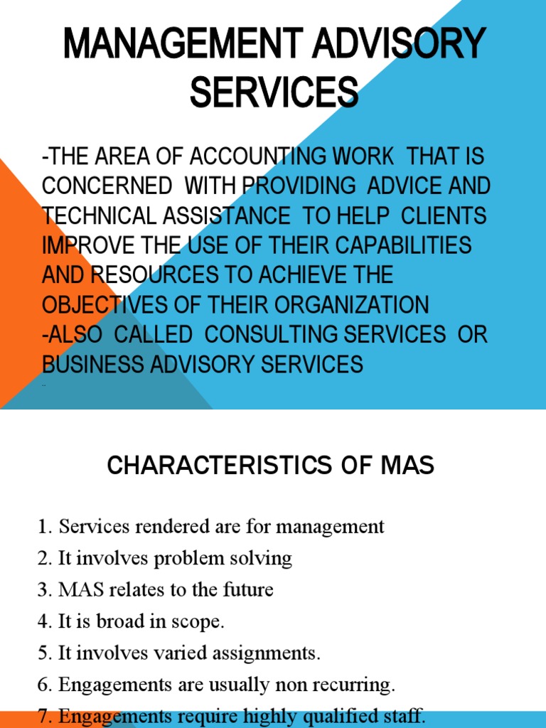 Management Advisory Services | PDF | Consultant | Certified Public ...