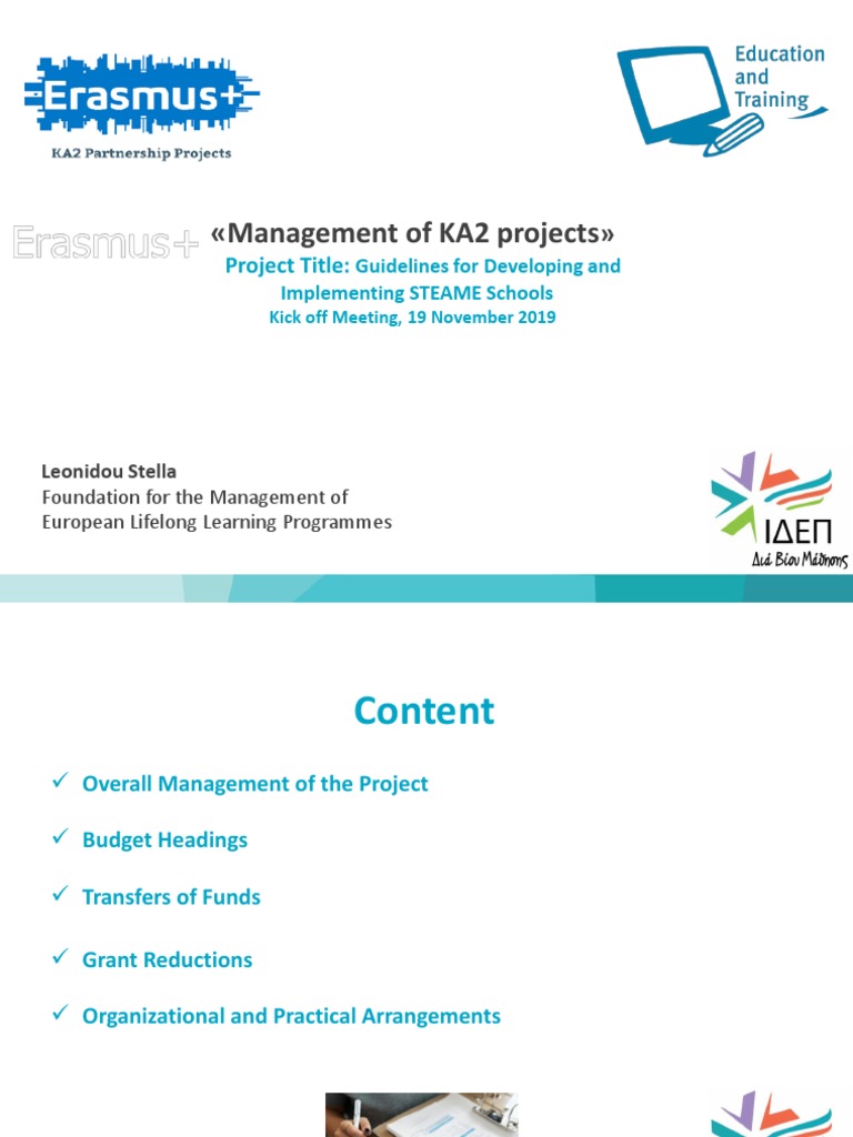 KA2 Project Management Guidelines | PDF | Receipt | European Union