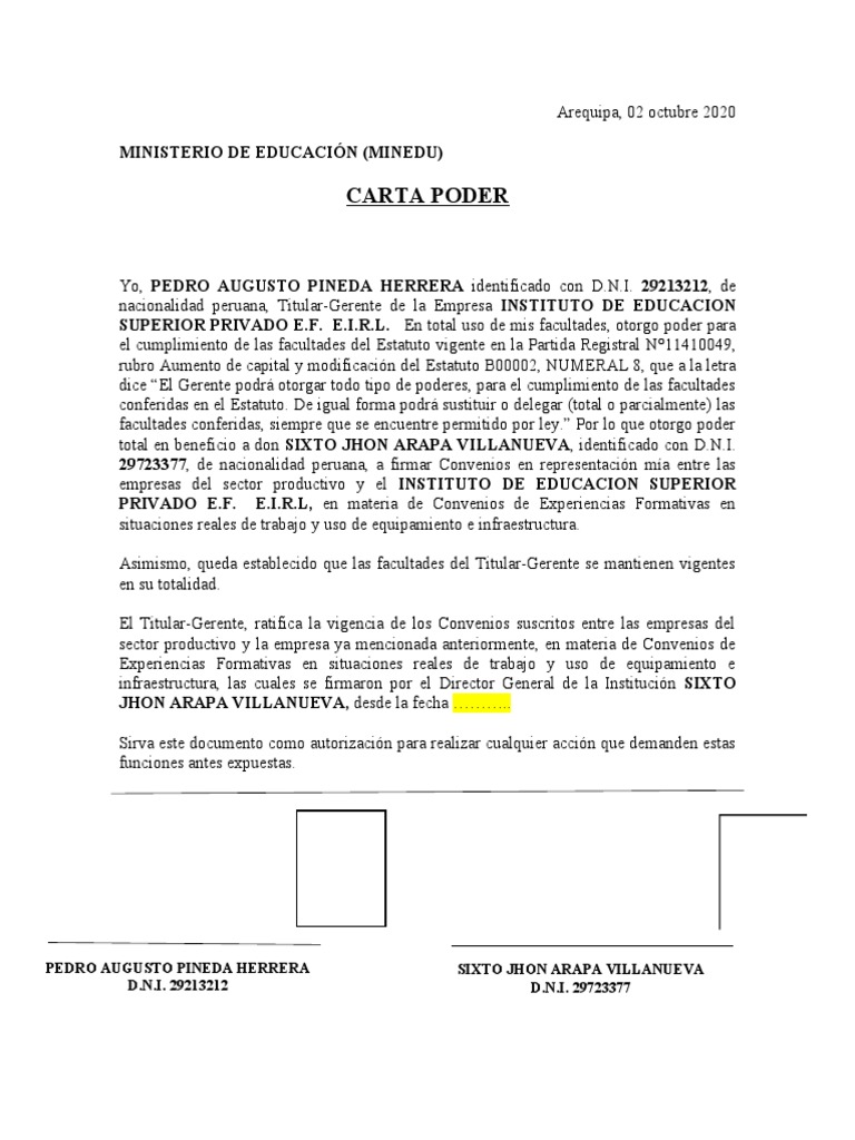 Carta Poder | PDF